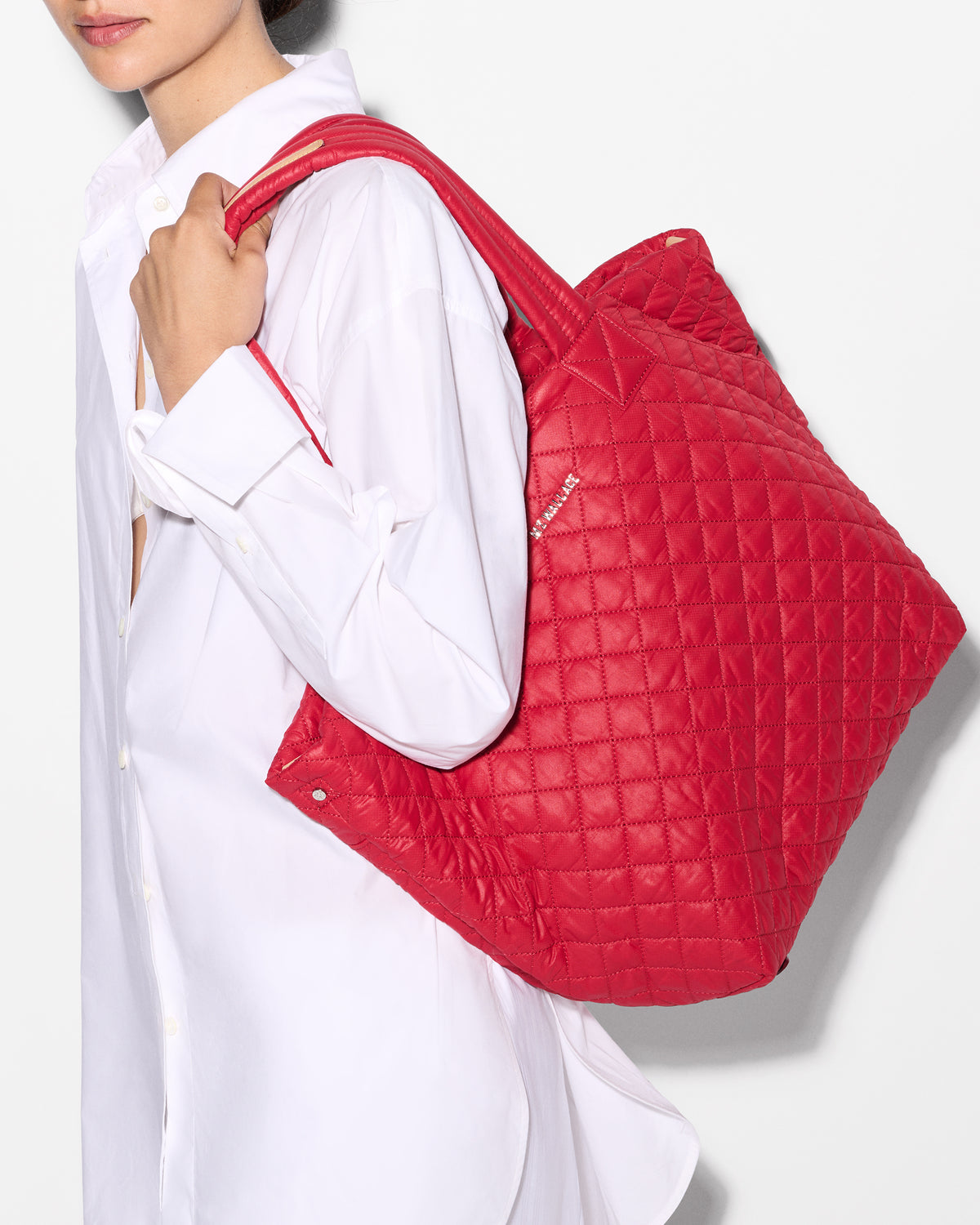 Bright Red Nylon Tote Bag | MZ Wallace