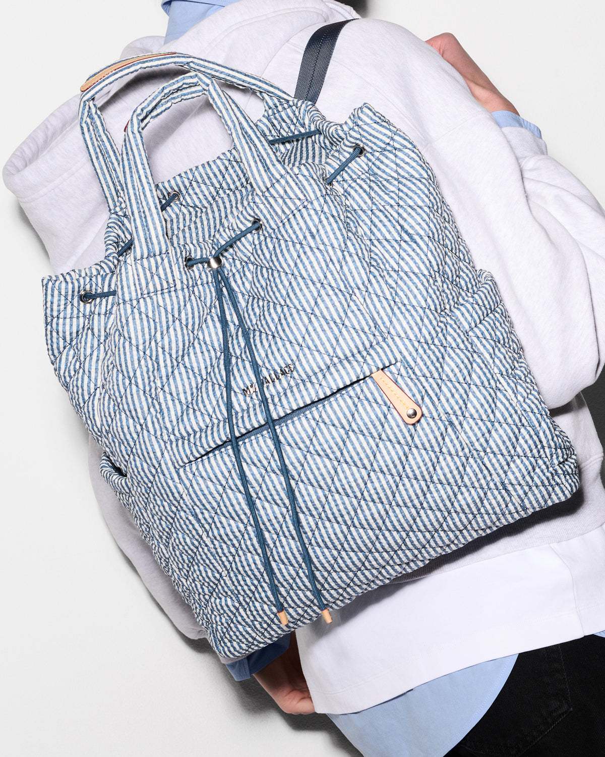 Seersucker Metro Convertible Backpack