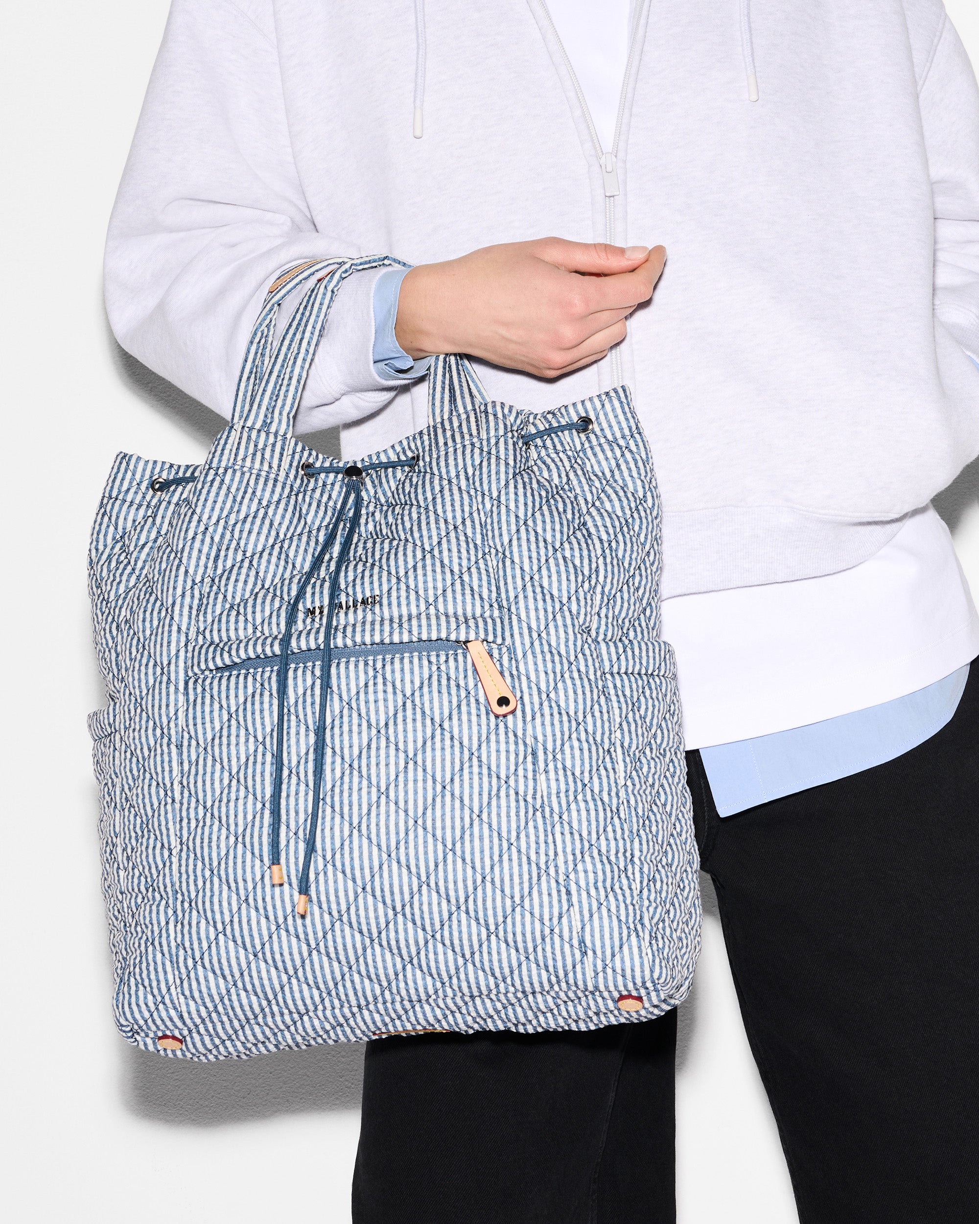 Seersucker Metro Convertible Backpack