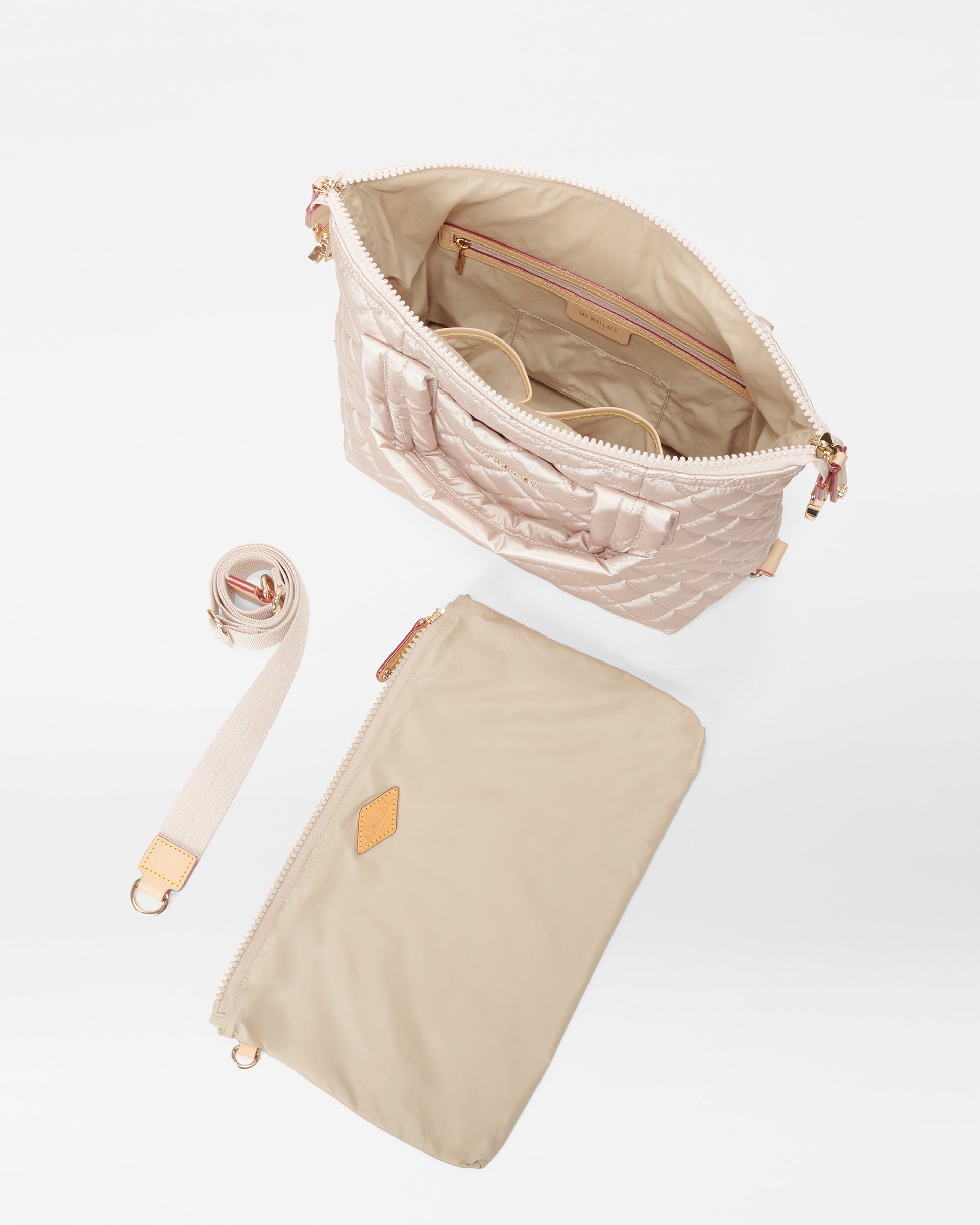 Pale Rose Gold Metallic Small Sutton Deluxe