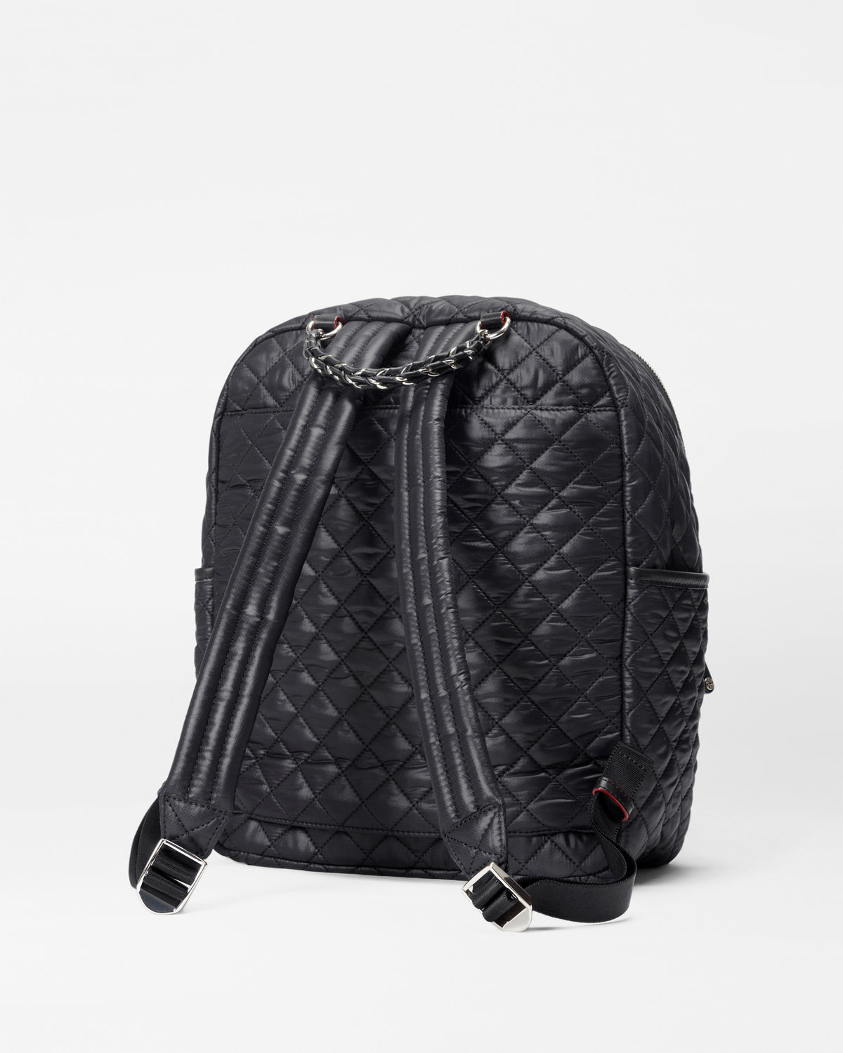 Quilted Black Nylon Backpack | MZ Wallace