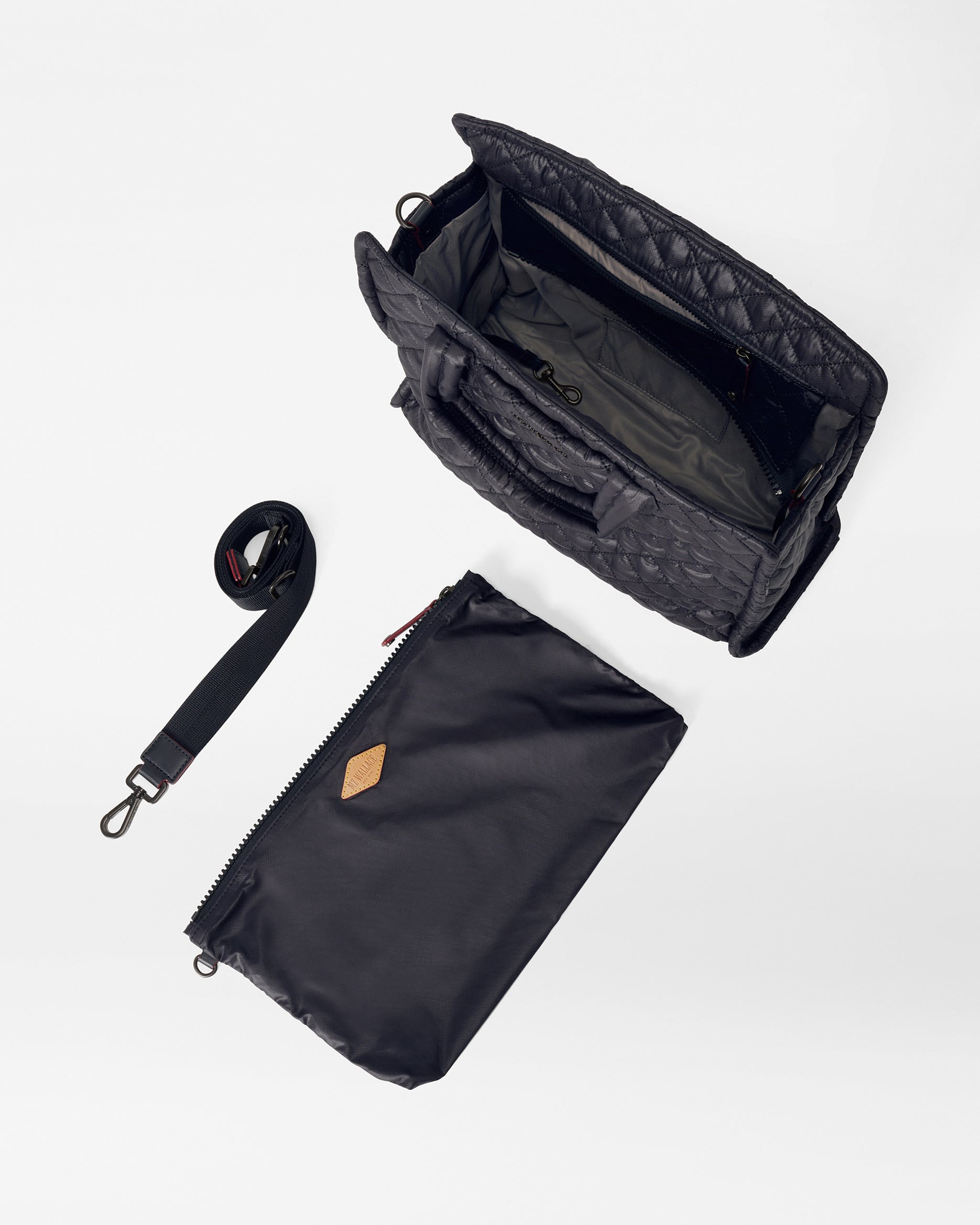 MZ Wallace Black Medium Metro Box Tote