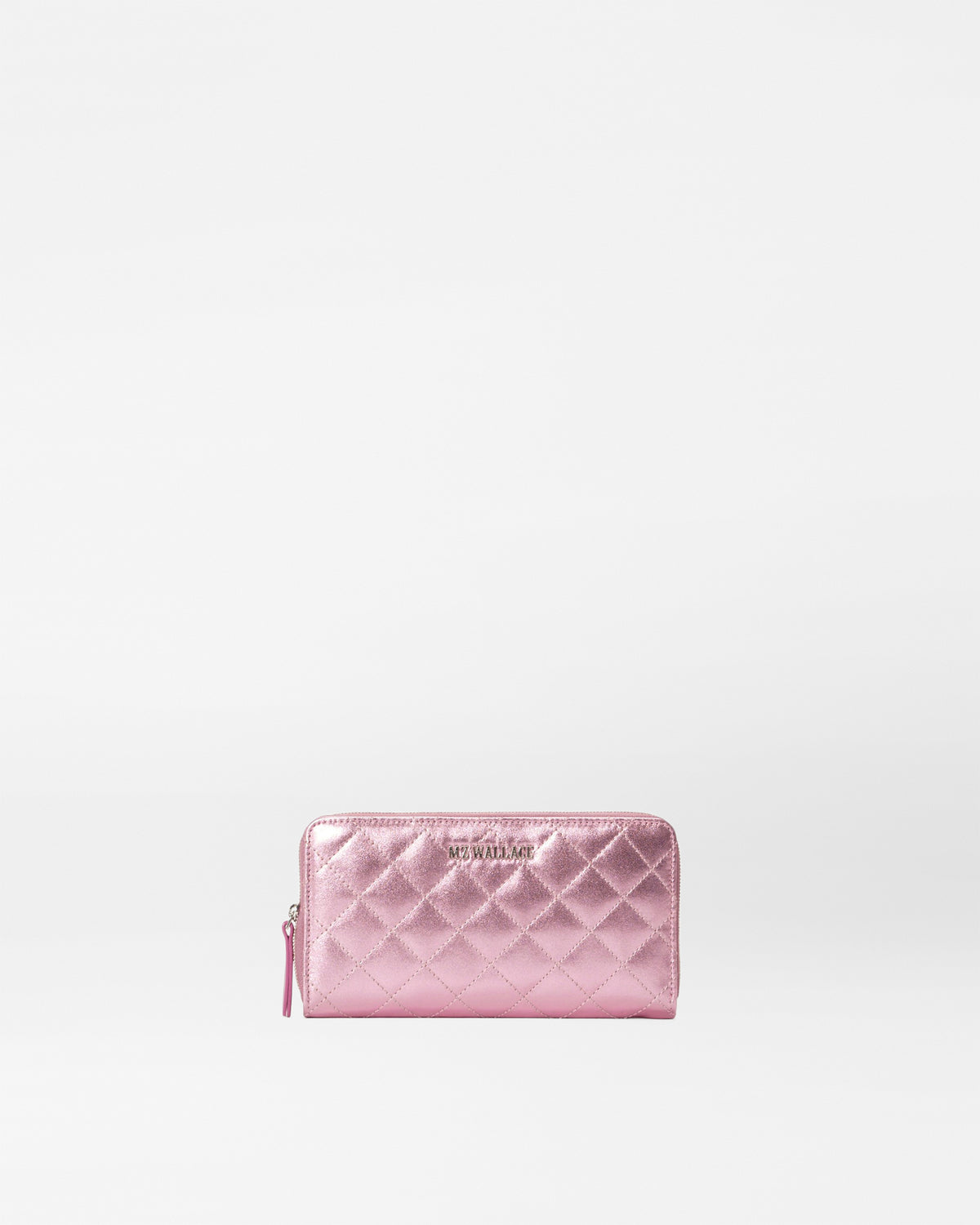 Rose Leather Long Zip Round Wallet