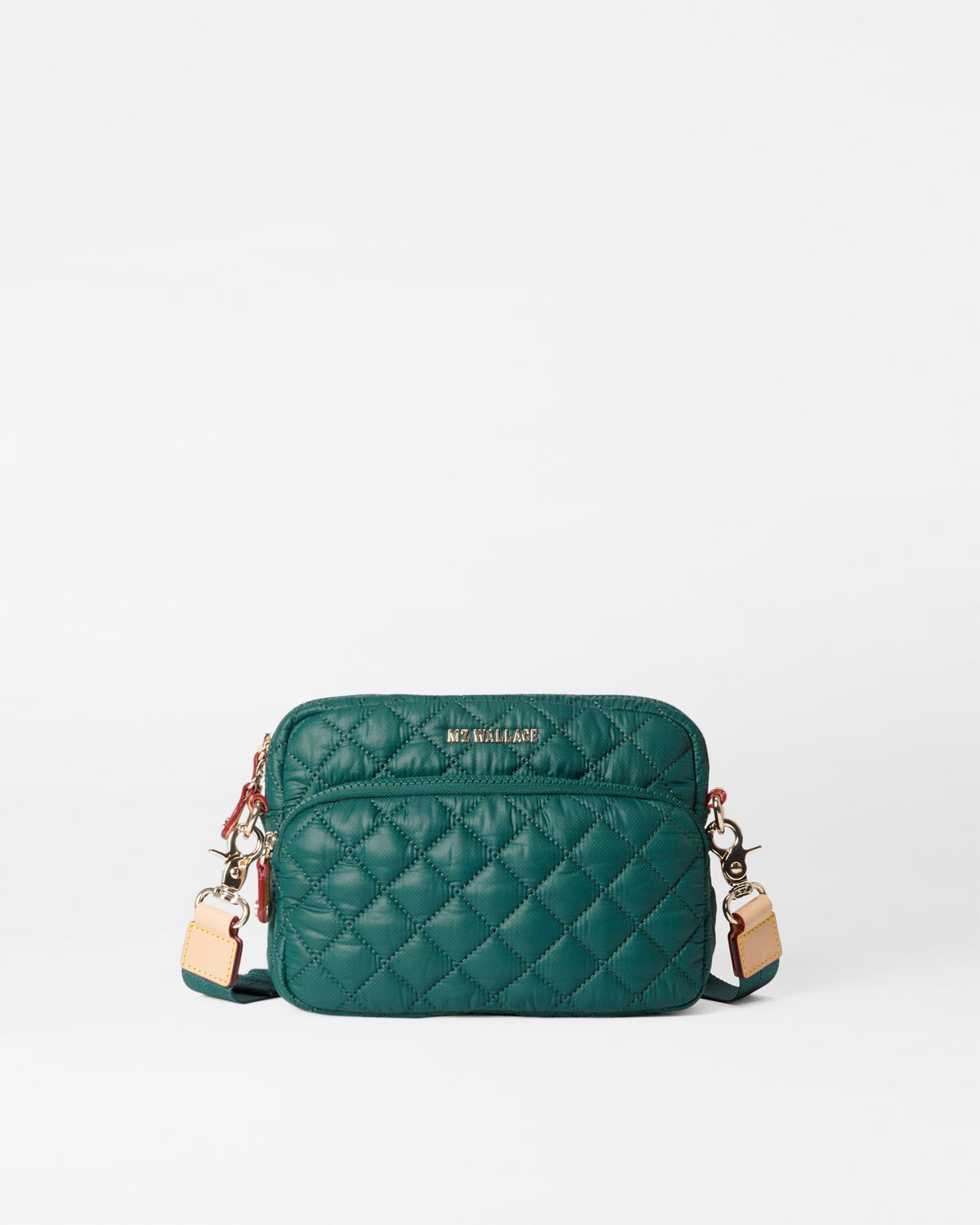 Small Metro Camera Quilted Crossbody Bag in Emerald | MZ Wallace
