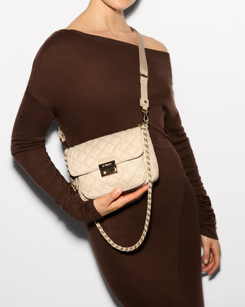 Buff Small Crosby Lock Crossbody