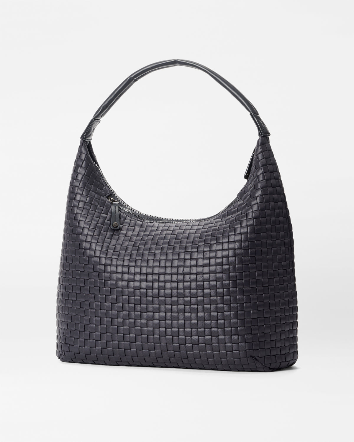 Large Black Woven Shoulder Bag | MZ Wallace