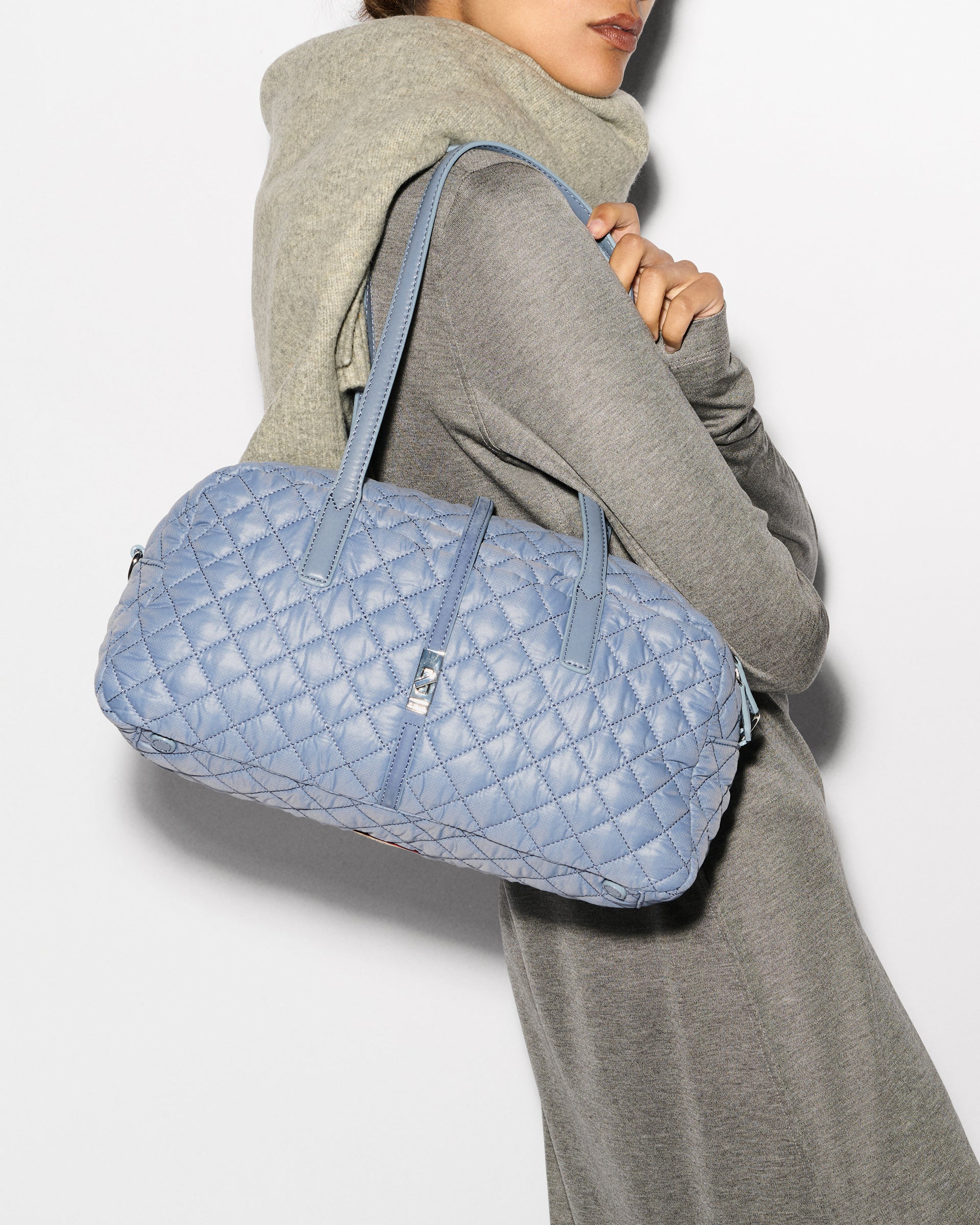 Stone Blue Astor Satchel