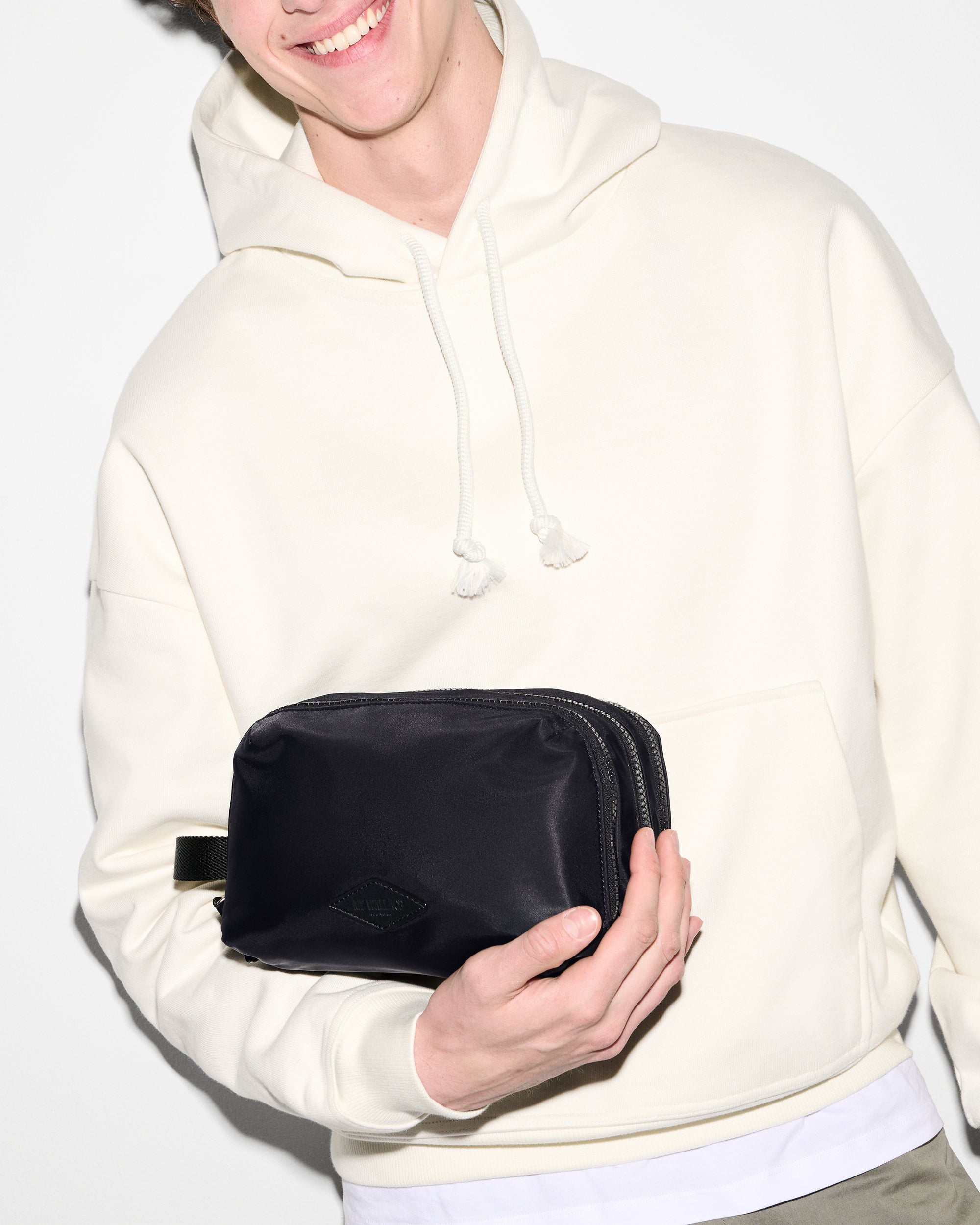 Black Triple Compartment Dopp Kit | MZ Wallace