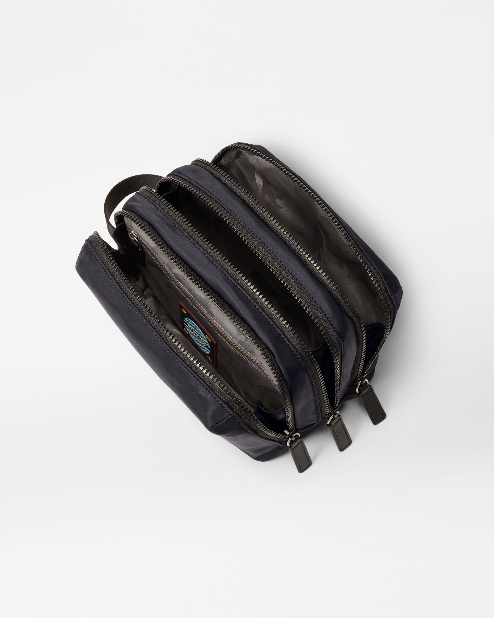 Black Triple Compartment Dopp Kit | MZ Wallace