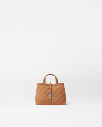 Raspberry Nubuck Mini Astor Top Handle