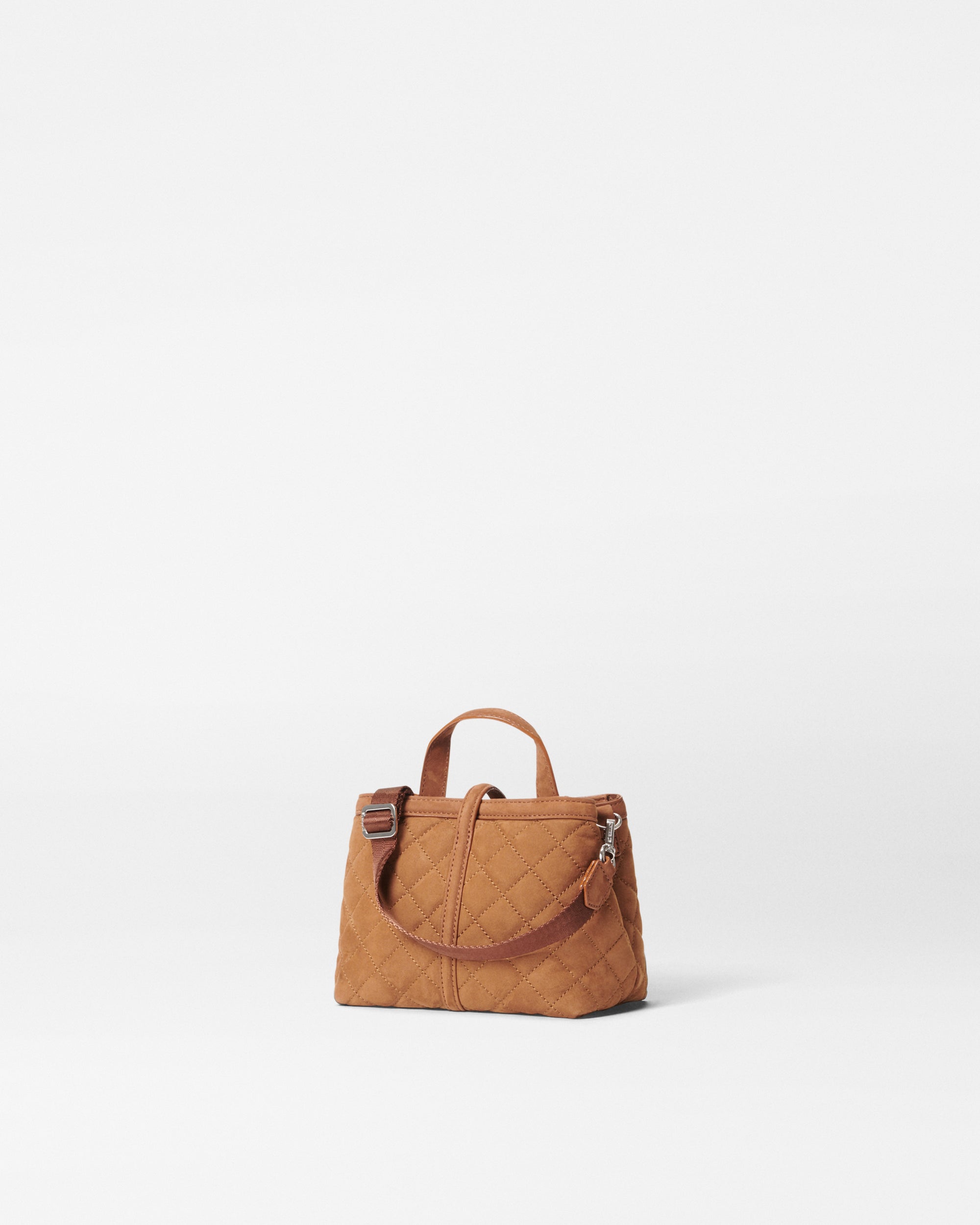Brown Nubuck Mini Astor Top Handle