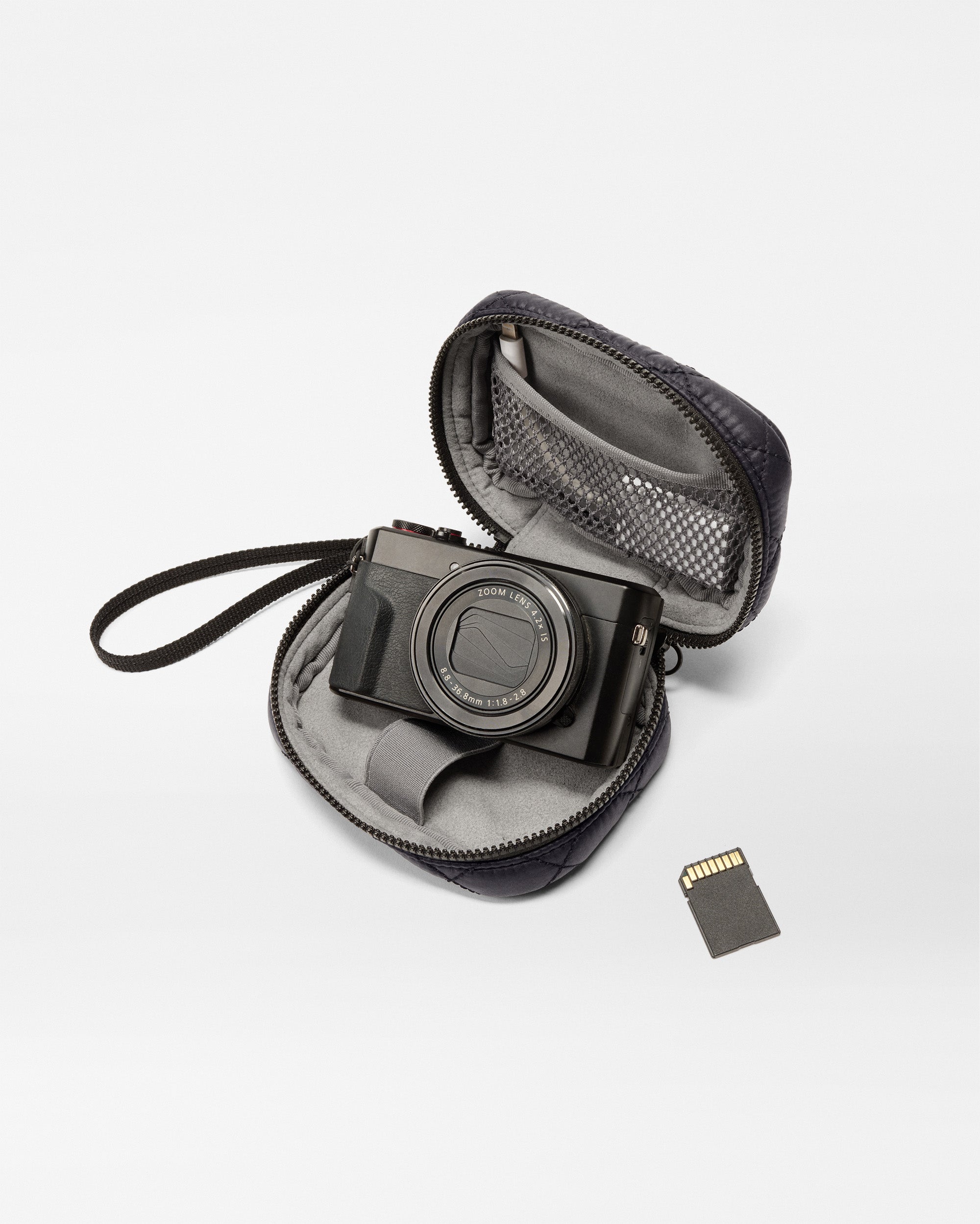 MZ Wallace Black Metro Camera Holder – Accessory | MZ Wallace